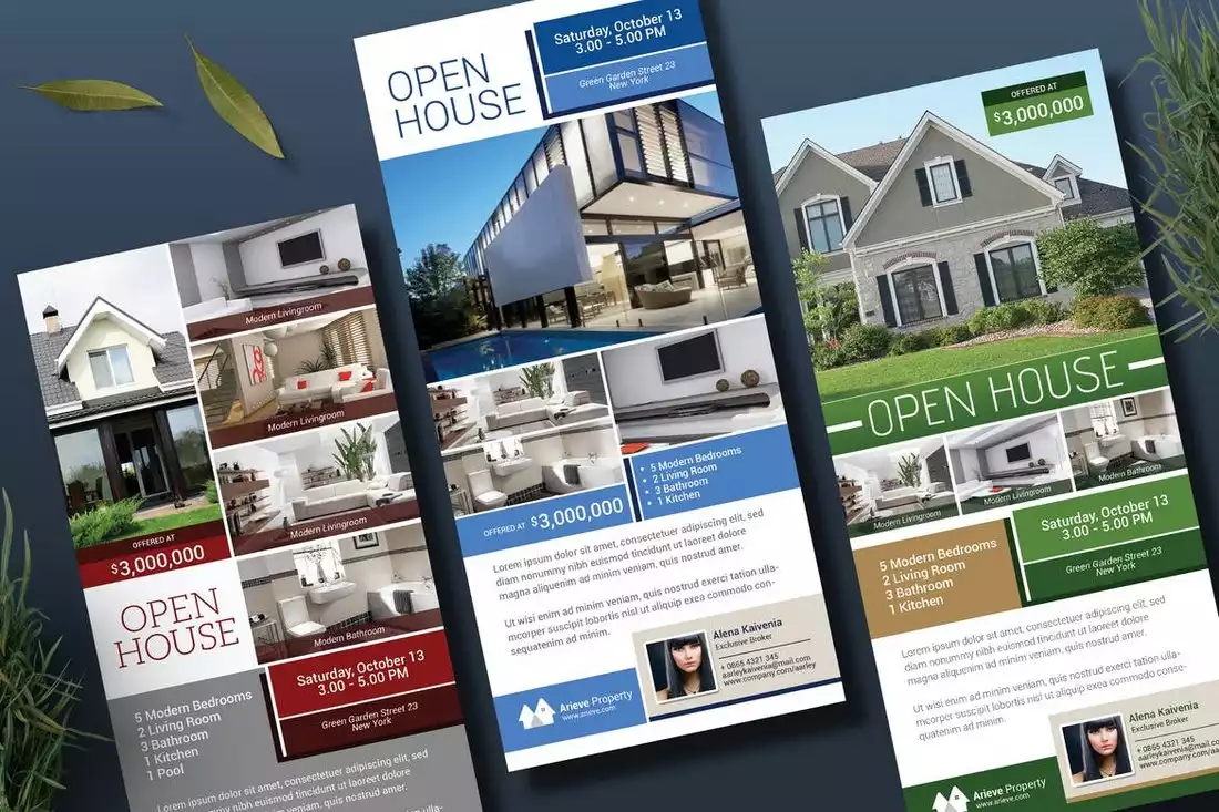 Open House Real Estate Rack Card Template | Design Shack