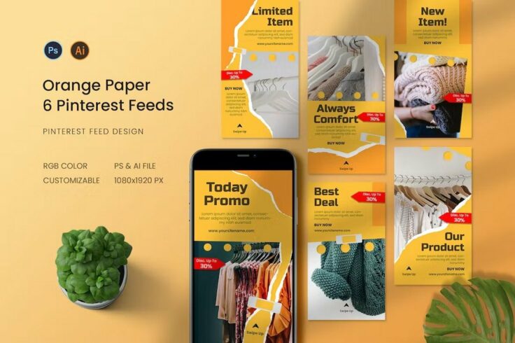 20+ Best Pinterest Templates for Posts & Banners (Free & Pro) – Yes Web ...