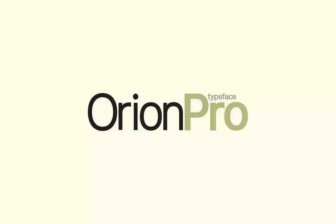 Orion Pro Font | Design Shack