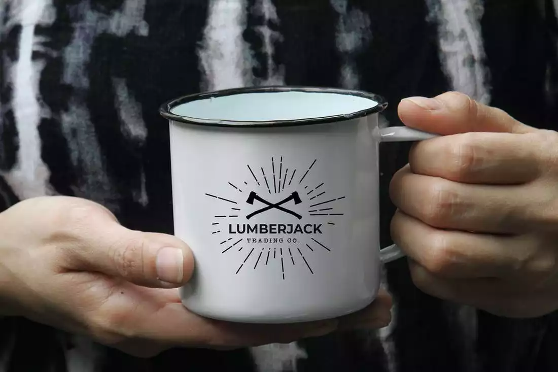 Outdoor Enamel Mug Mockup | Design Shack