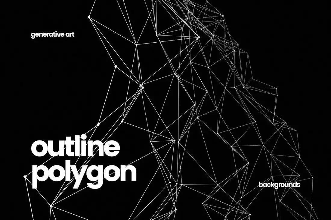 Outline Polygon Connected Dots Backgrounds | Design Shack