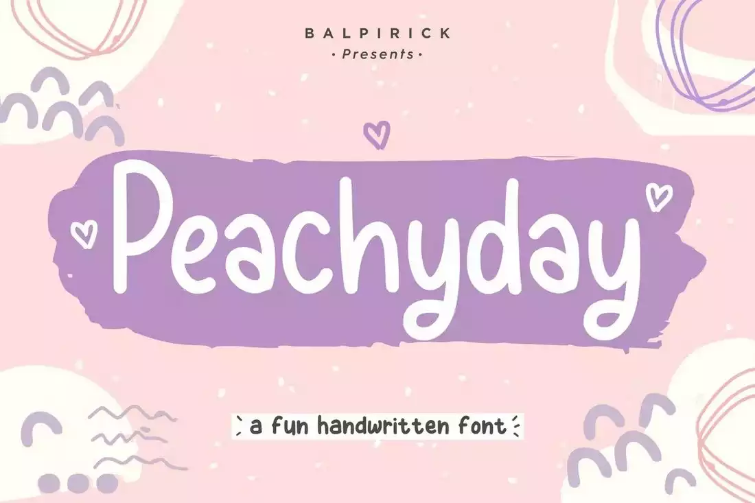 Peachyday Fun Handwriting Font | Design Shack