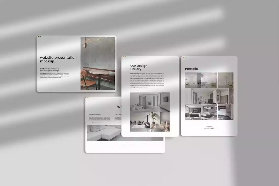 Perspective Web Page Mockup | Design Shack