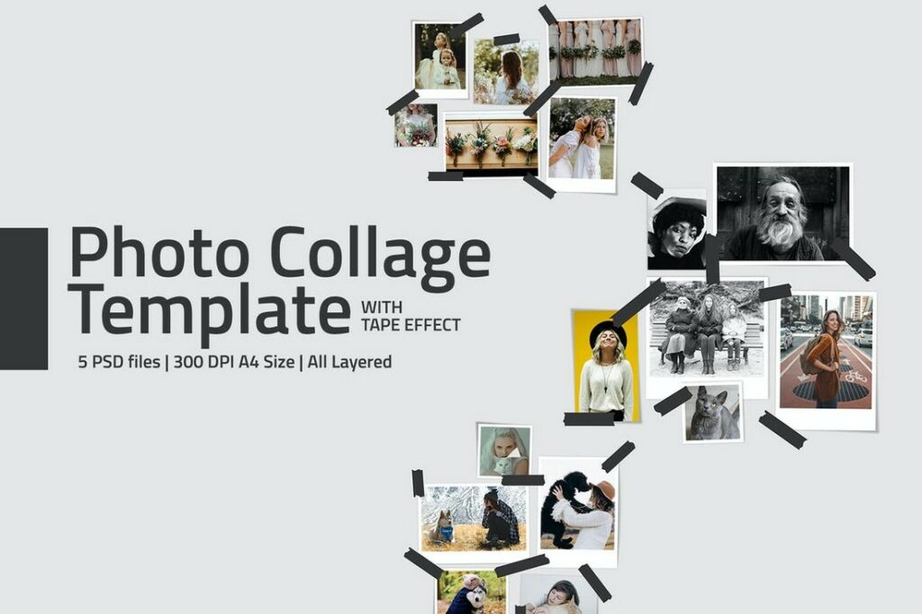 30+ Best Photo Collage Templates for Photoshop | Design Shack