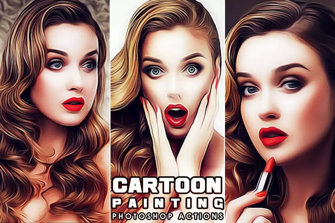Photo to Cartoon Photoshop Actions | Design Shack