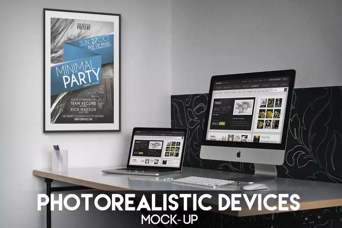 Photorealistic Devices Mockup | Design Shack