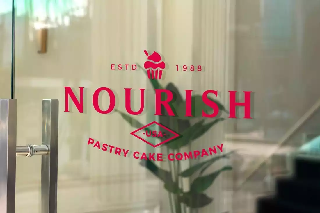 Glass Printing Logo Mockup PSD | Design Shack