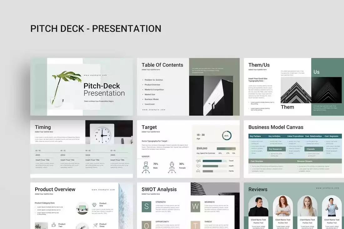 Pitch Deck Business PowerPoint Template | Design Shack