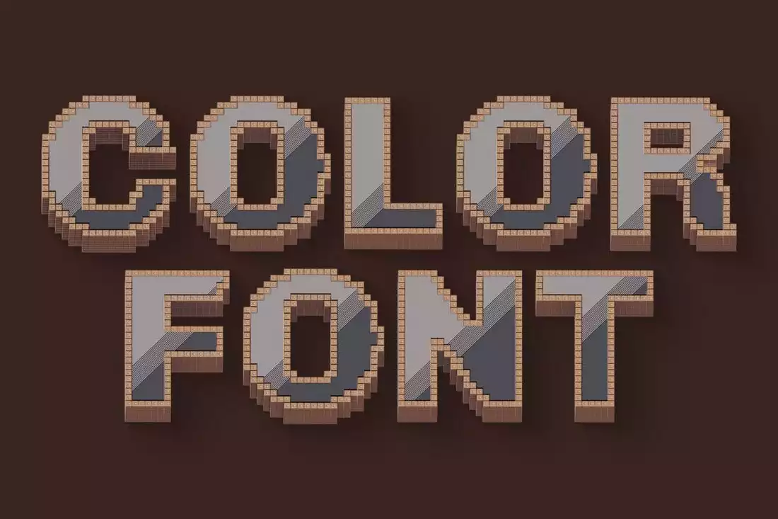Pixel 1 Color Font | Design Shack