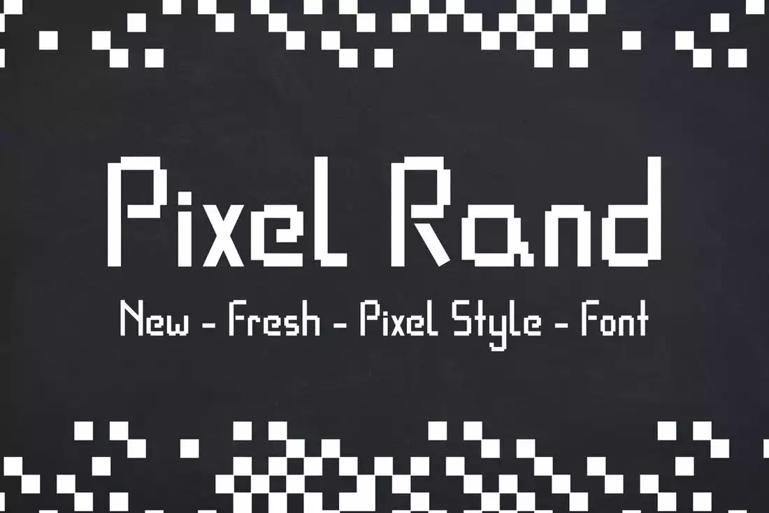Pixel Rand Font | Design Shack