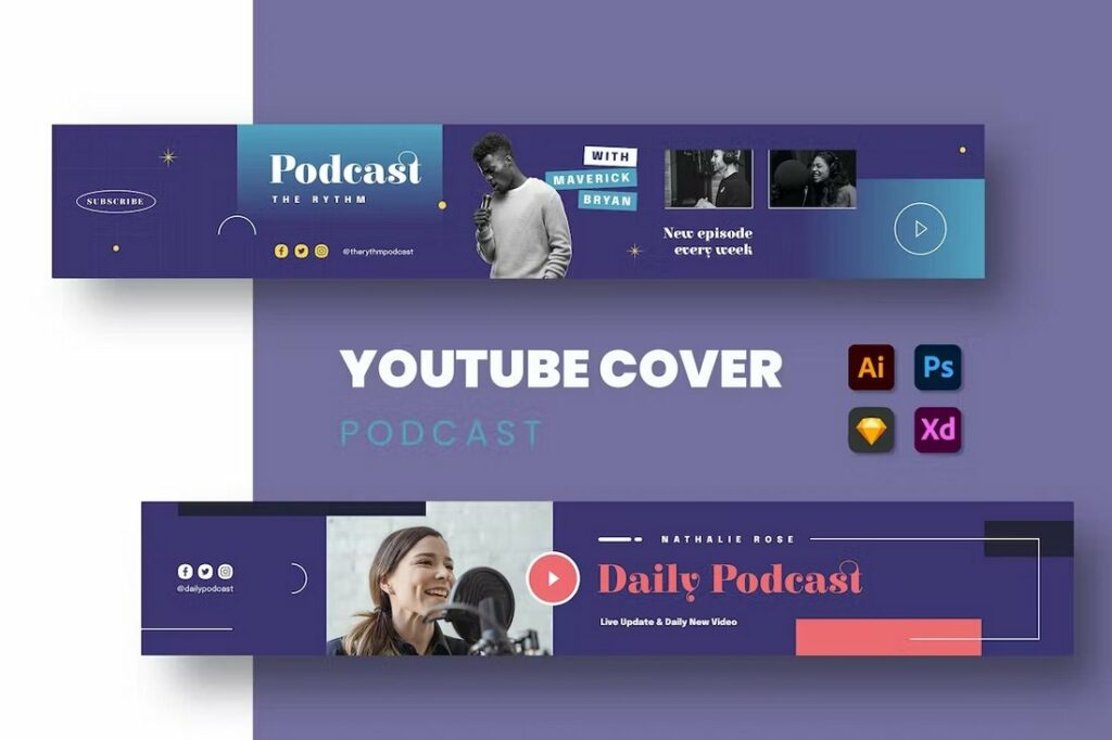 20+ Best Podcast Cover Art Templates | Design Shack