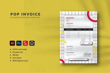 45+ Best Invoice Templates for InDesign & Illustrator (Free + Premium ...