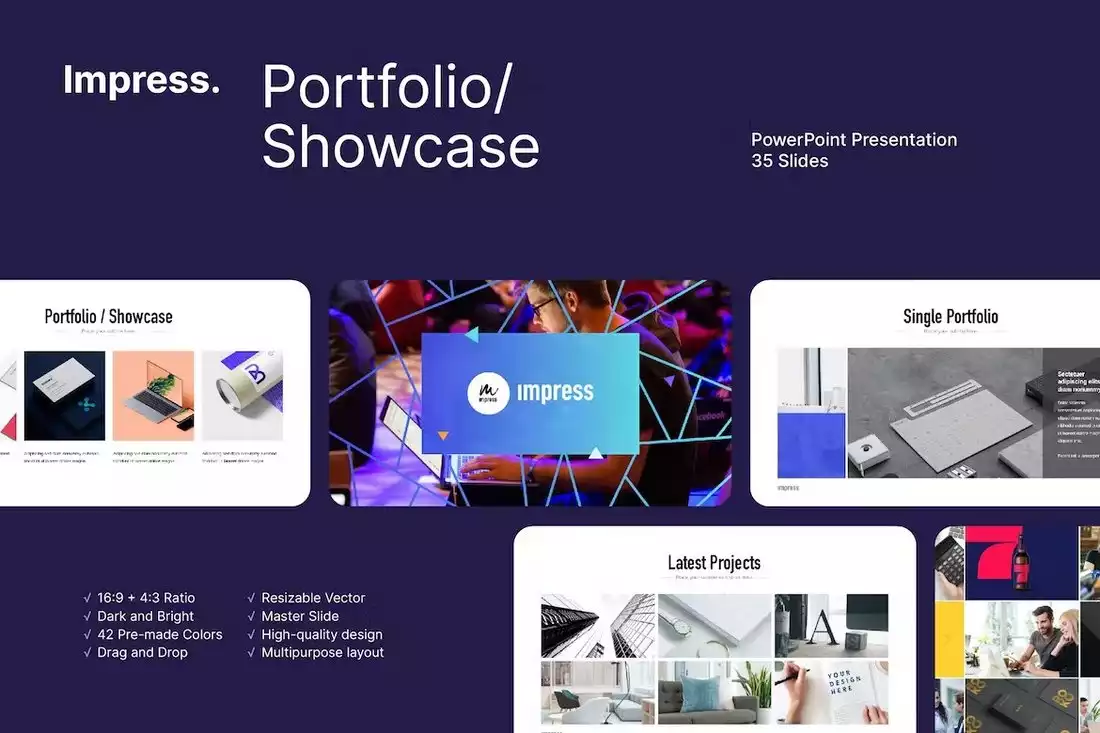 Portfolio Showcase PowerPoint Presentation | Design Shack