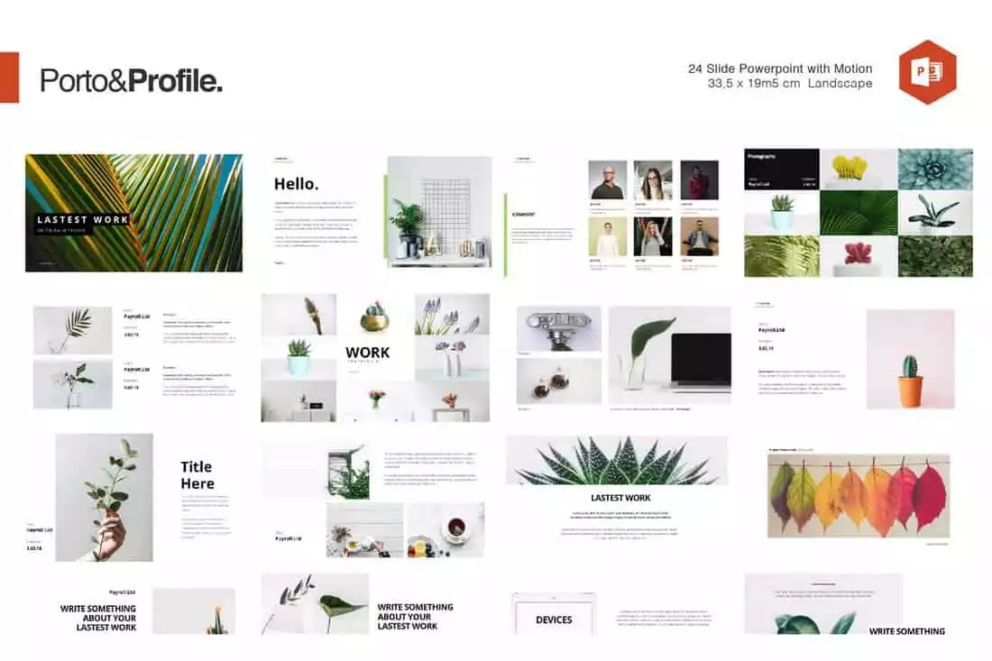 Porto & Profile PowerPoint Template | Design Shack