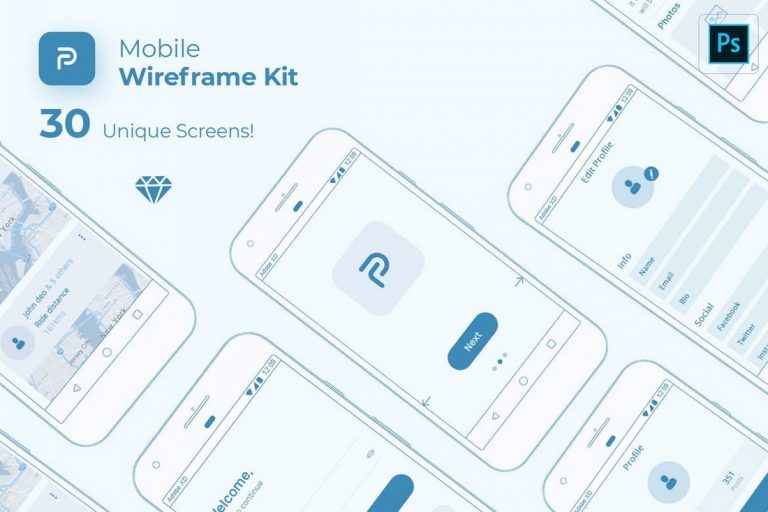 35+ Mobile App Wireframe Templates: iPhone + Android | Design Shack