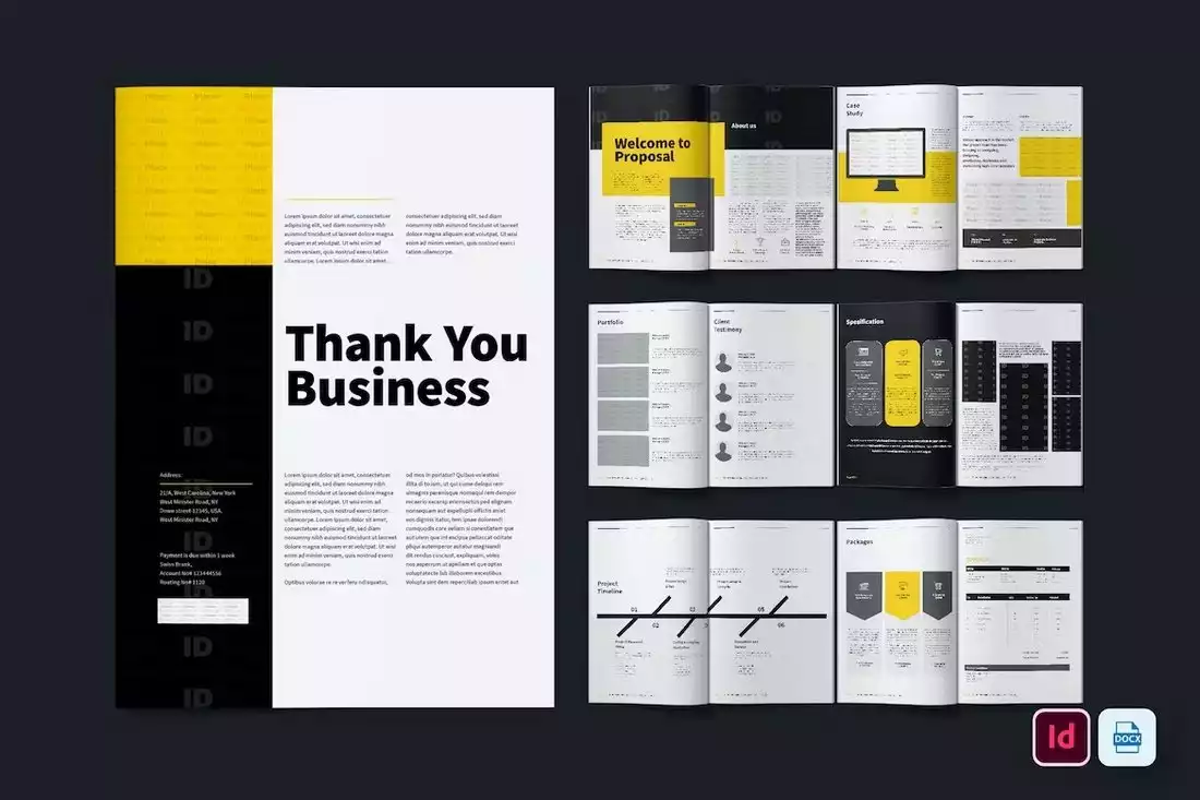 Professional Brochure Word Template | Design Shack