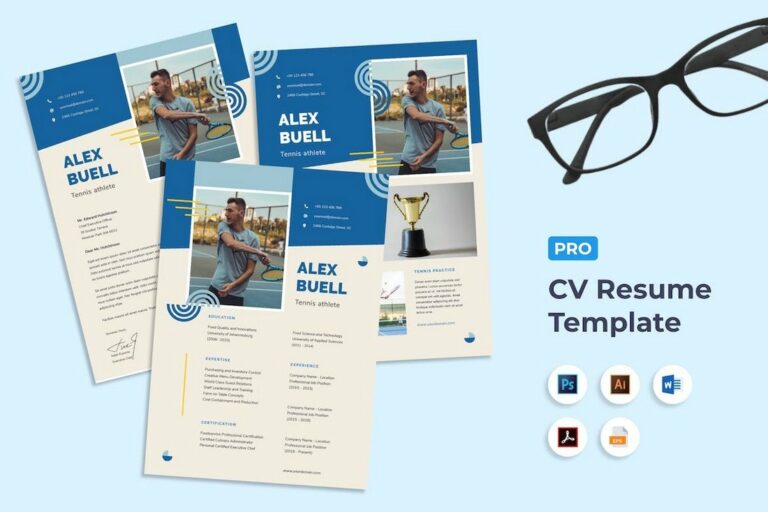 20+ Best Photoshop Resume & CV Templates (PSD Resume Templates ...