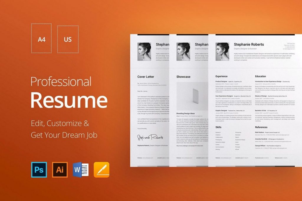 25+ Best Pages Resume & CV Templates - Shack Design