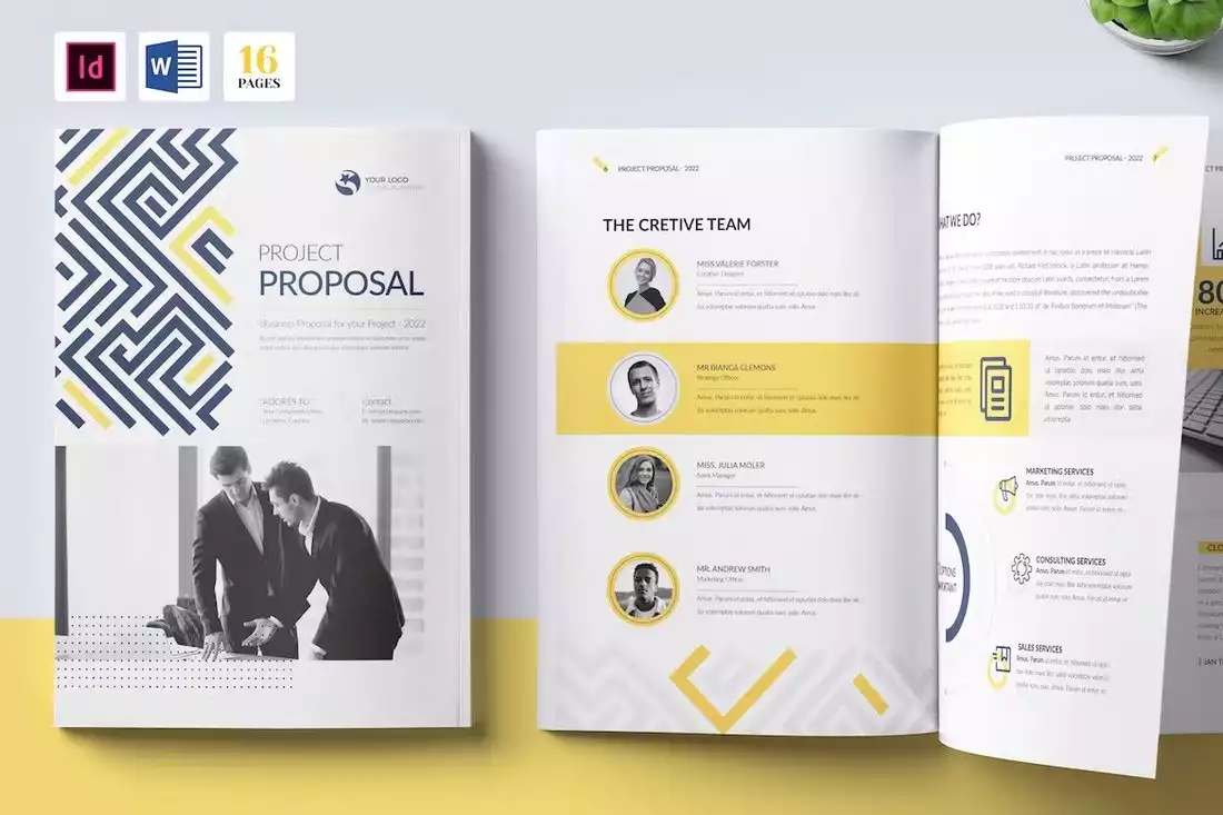 Project Proposal Document Word Template | Design Shack