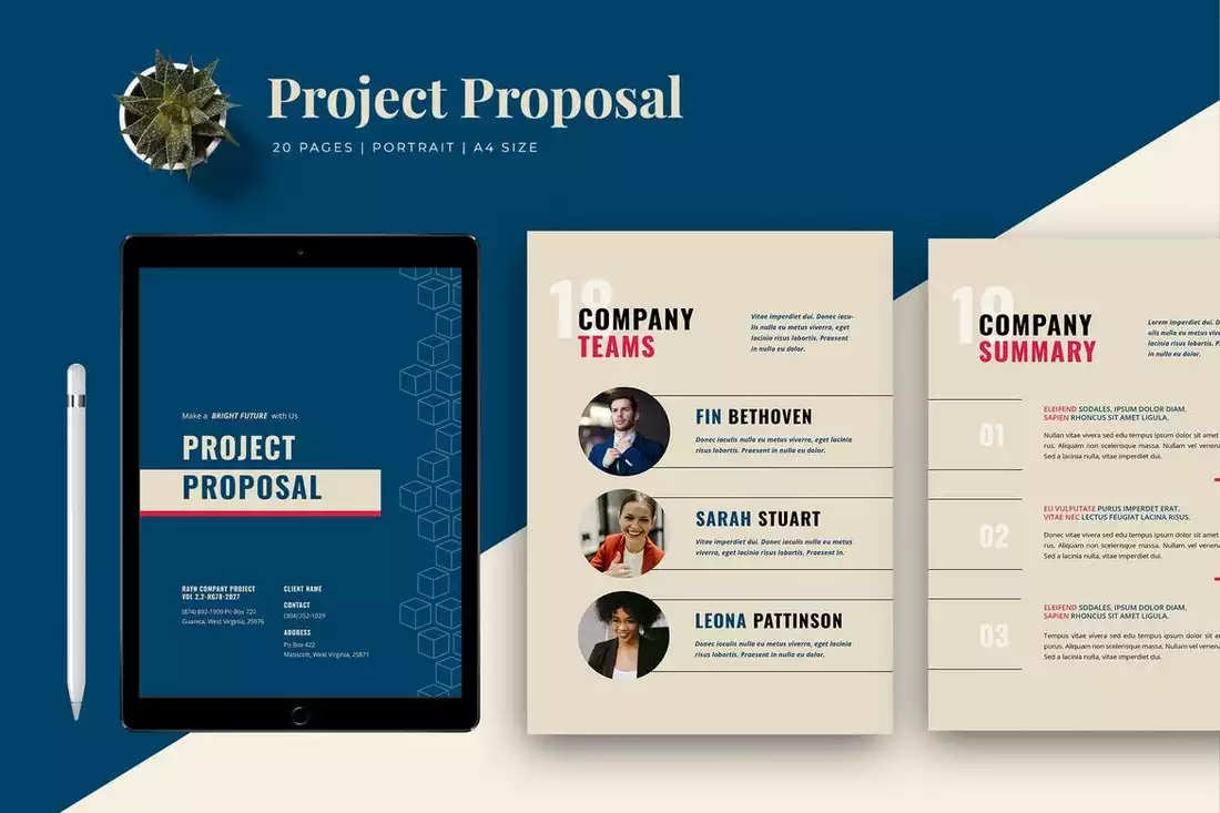 Project Proposal Word Document Template | Design Shack