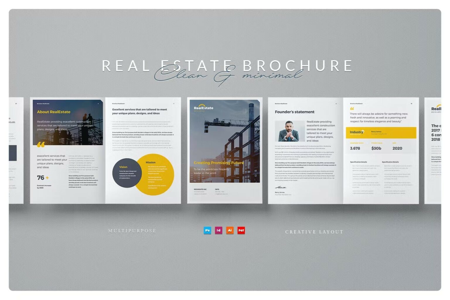 20+ Creative Real Estate Brochure Design Templates & Examples – Yes Web ...