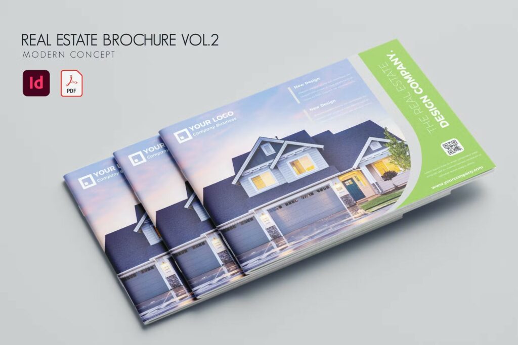20+ Template & Contoh Desain Brosur Real Estat Kreatif - desainae.com
