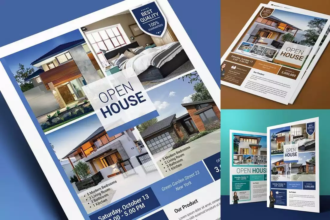 Real Estate Open House Flyer Template | Design Shack