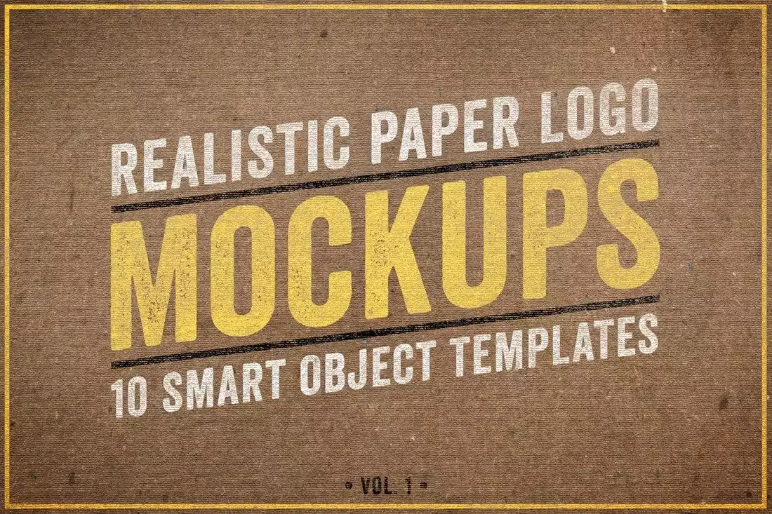 Realistic Paper Logo Mockups | Design Shack