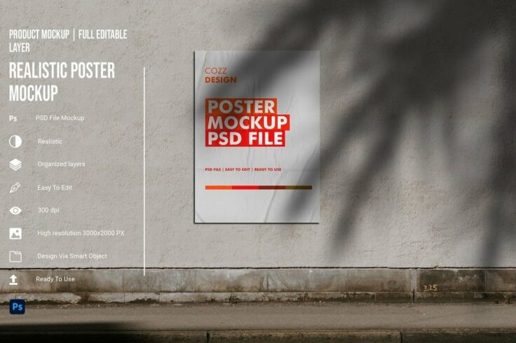 100+ Best Poster Mockup Templates 2023