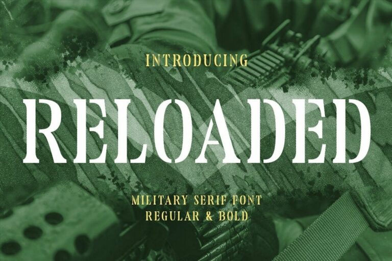 20+ Best Military & Army Fonts (Stencil Style) | Design Shack