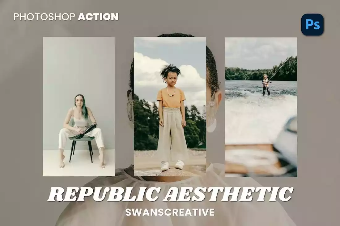 Republic Aesthetic Photoshop Action for Portraits | Design Shack