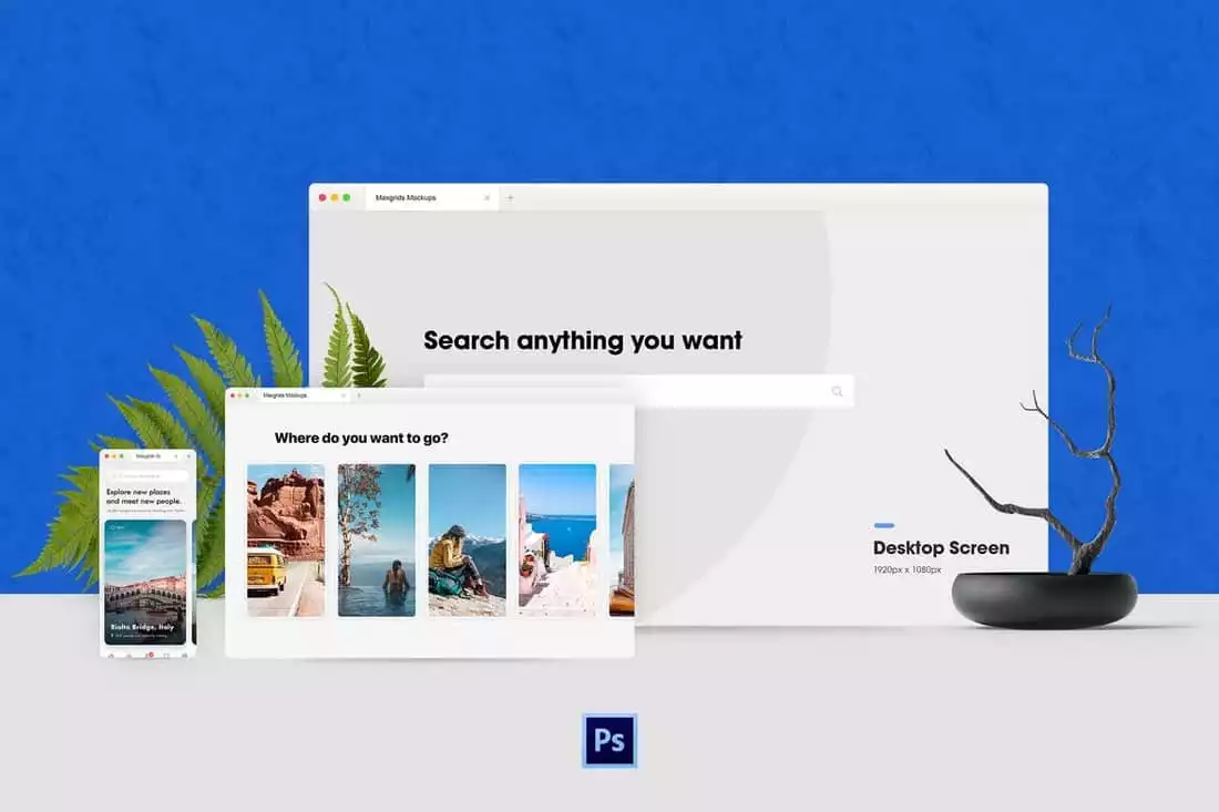 Responsive Browser Mockup Template | Design Shack