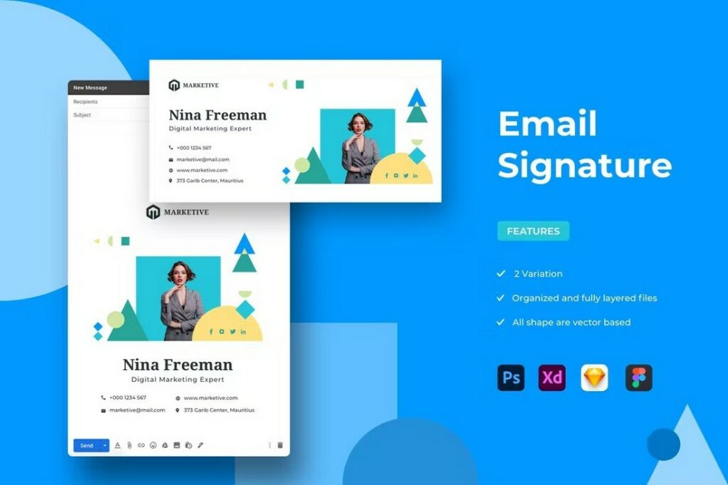 20+ Template Tanda Tangan Email Footer Profesional Terbaik (+ Tips ...