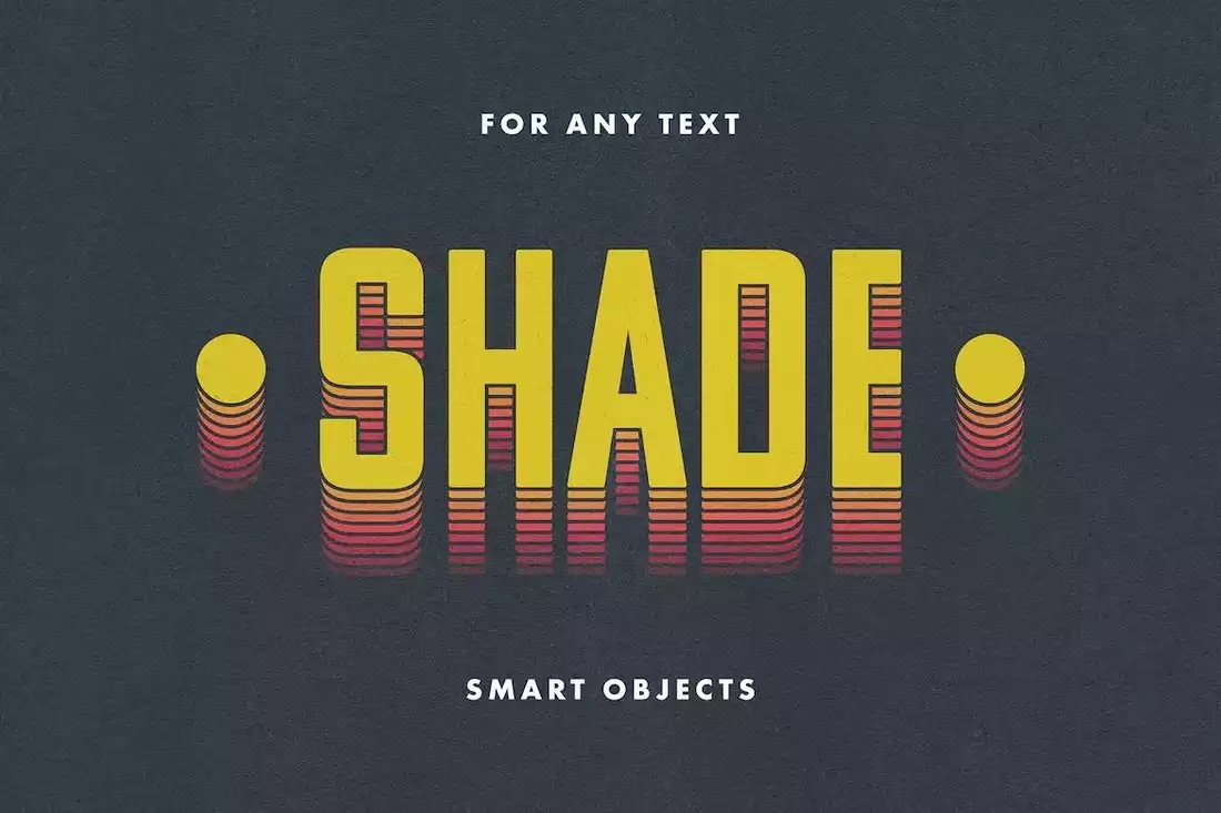 Retro Layered Text Effect PSD | Design Shack