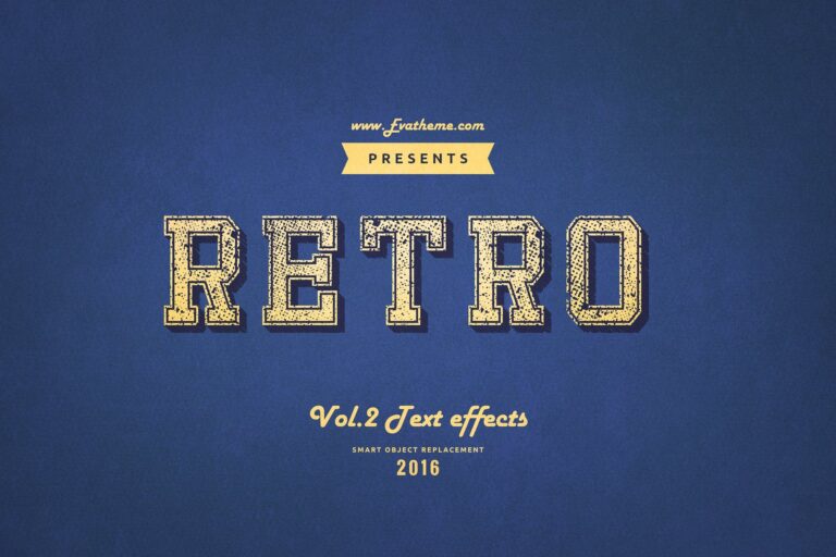 45+ Best Retro Text Effects & Styles | Design Shack