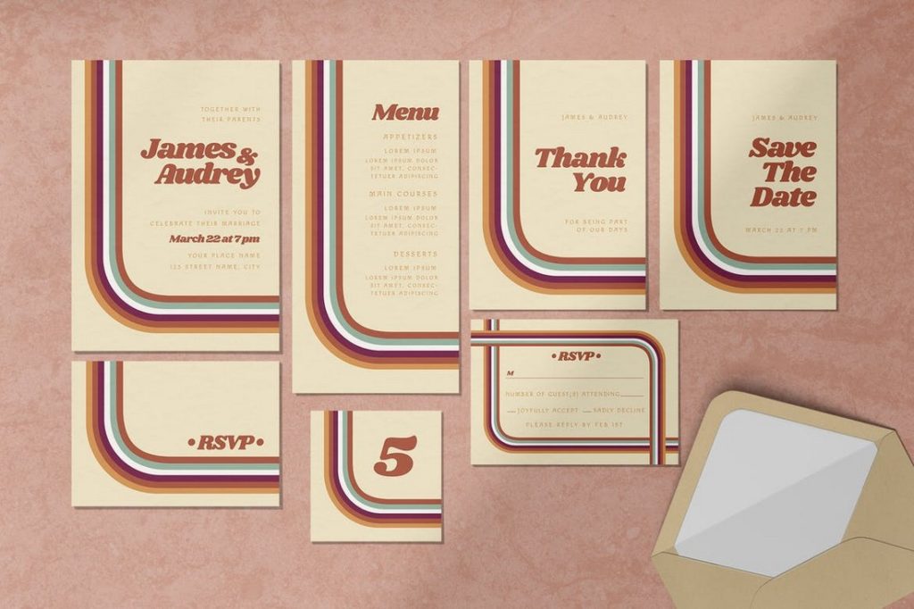50 Contoh Desain Kartu & Undangan Pernikahan Yang Indah – Desainae