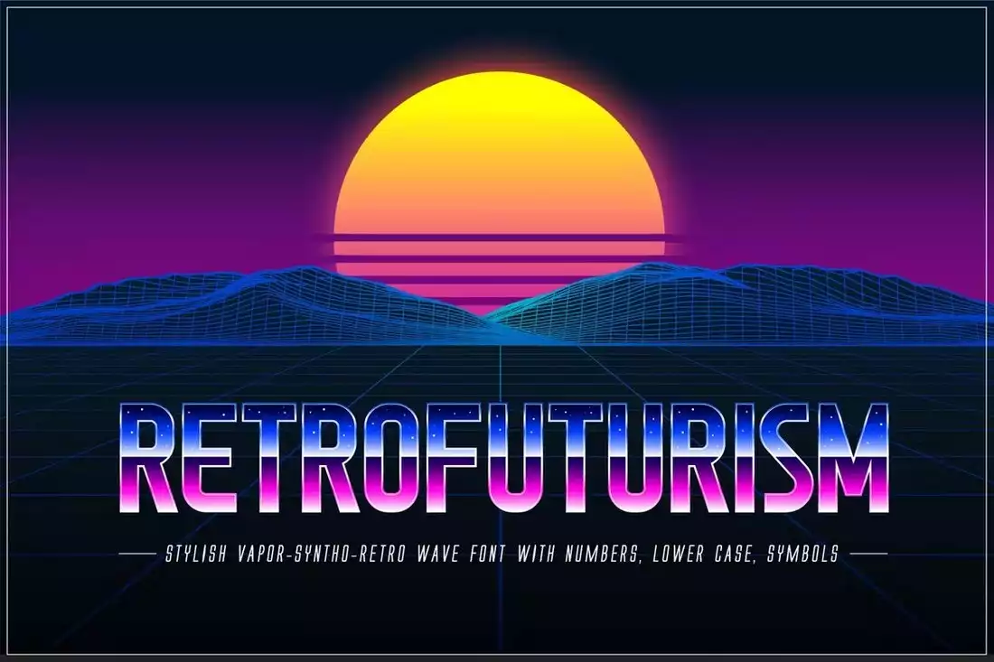 Retrofuturism Retro Cyberpunk Font | Design Shack