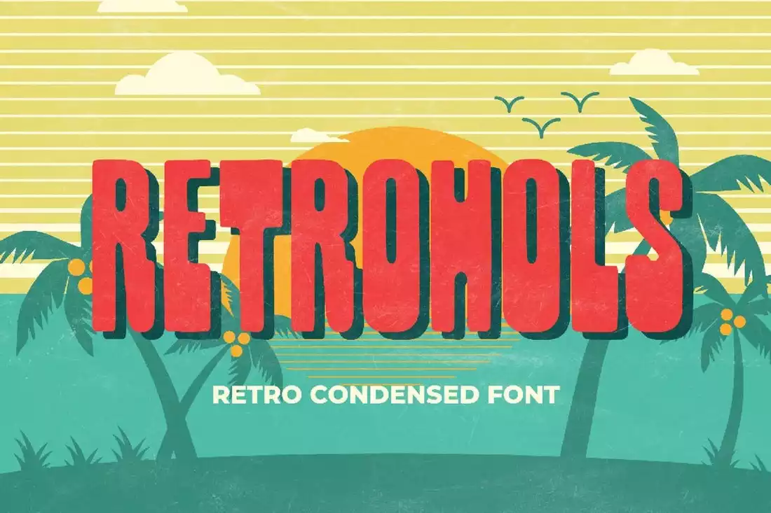Retrohols Retro Condensed Font | Design Shack