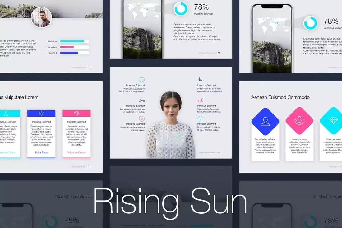 Rising Sun PowerPoint Template | Design Shack