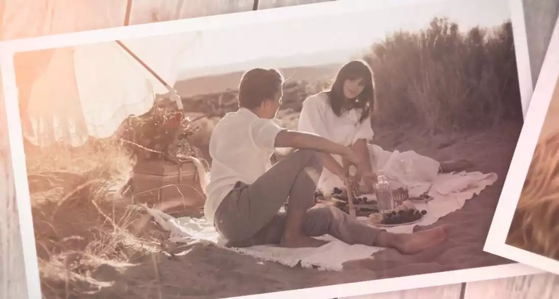 Romantic Story DaVinci Resolve Photo Slideshow Template | Design Shack