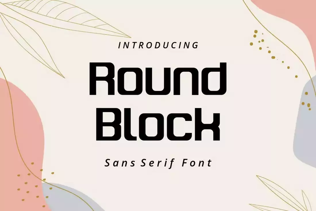 Round Block Font | Design Shack