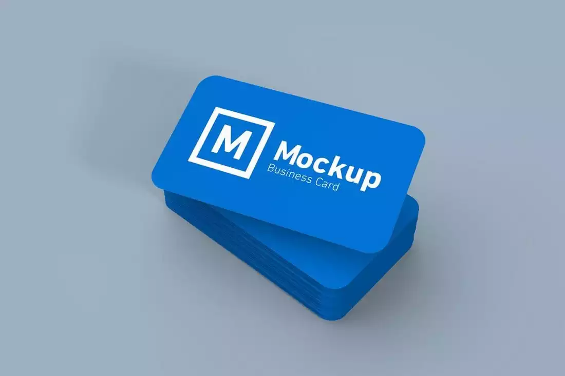 Round Edges Business Card Mockup | Design Shack