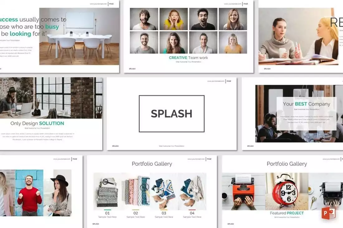SPLASH PowerPoint Template | Design Shack