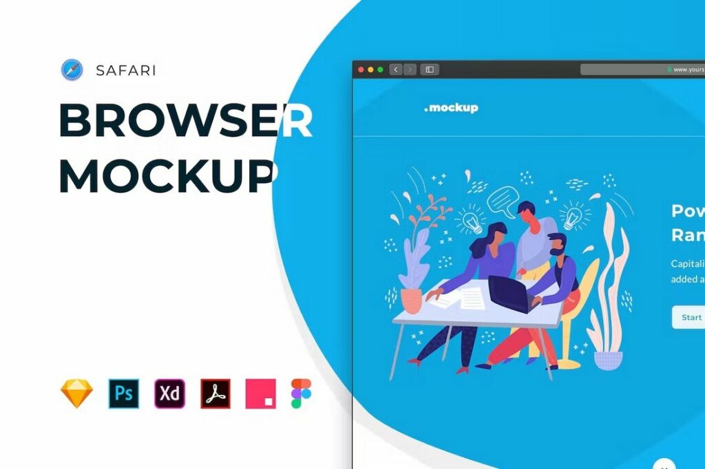 20+ Adobe XD Mockup (Perangkat, Layar & Lainnya) - desainae.com
