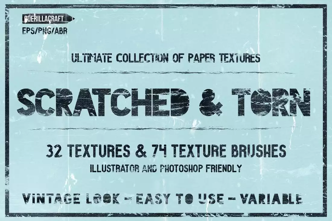 Scratched & Torn Vintage Paper Textures | Design Shack