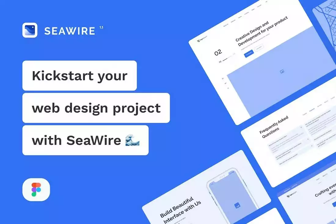 SeaWire Figma Wireframe Kit for Websites | Design Shack