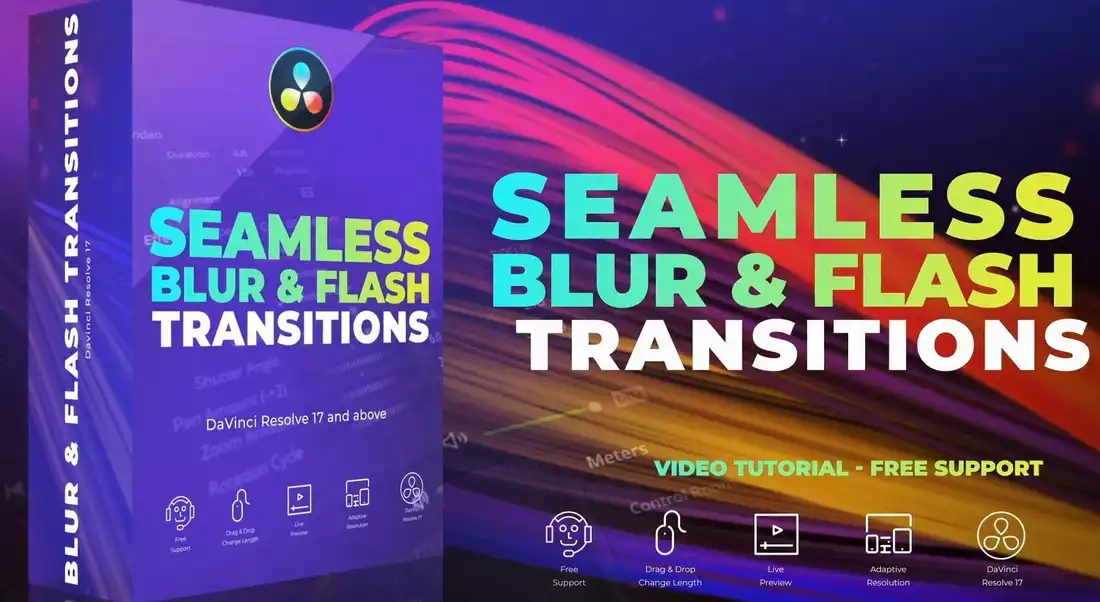 Seamless Blur & Flash Transitions for Davinci Resolve | Design Shack