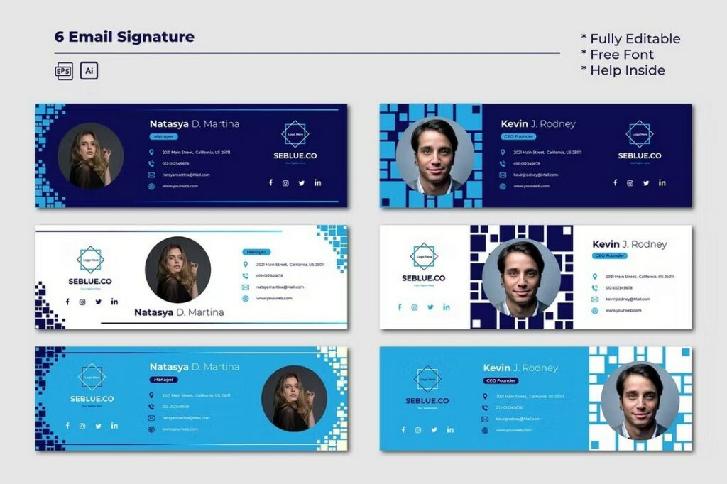 20+ Template Tanda Tangan Email Footer Profesional Terbaik (+ Tips ...