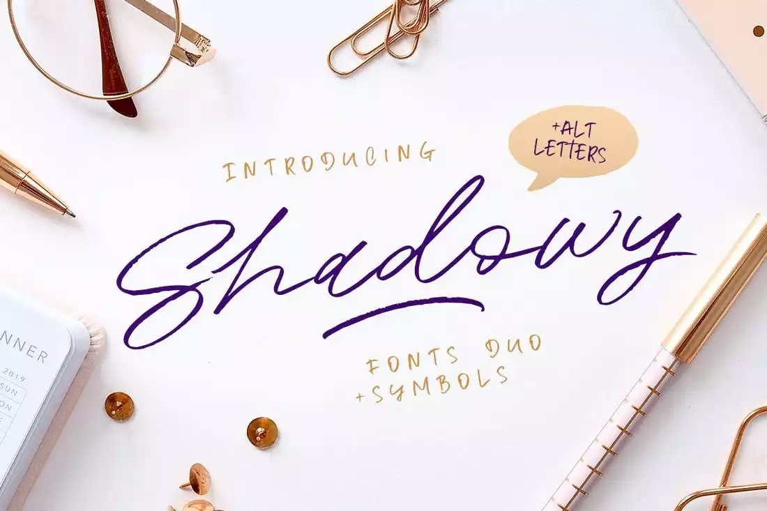 Shadowy Script Font | Design Shack