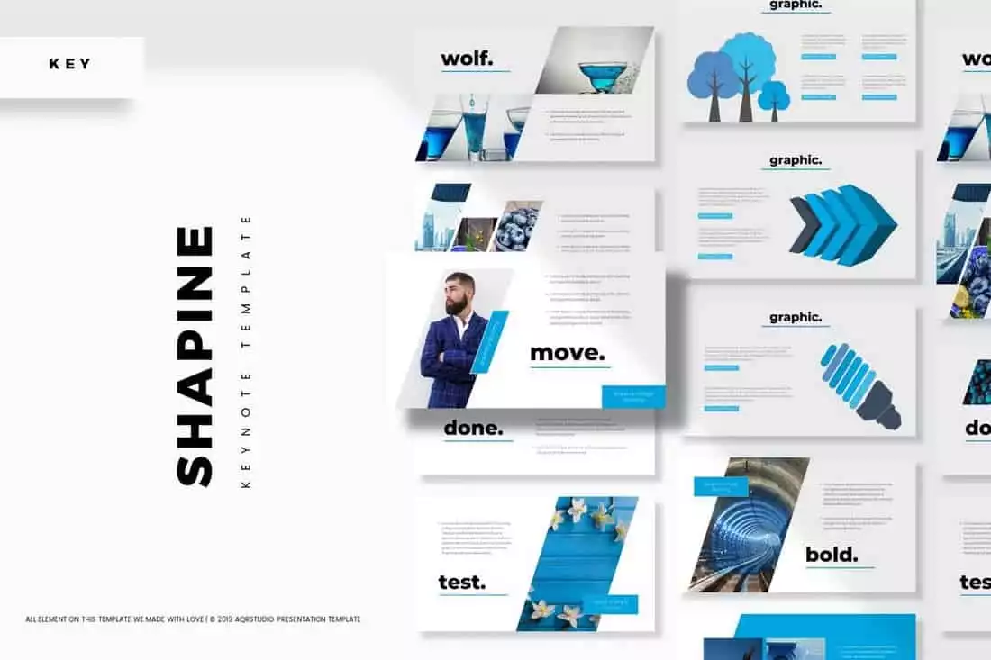 Shapine Modern Keynote Template | Design Shack